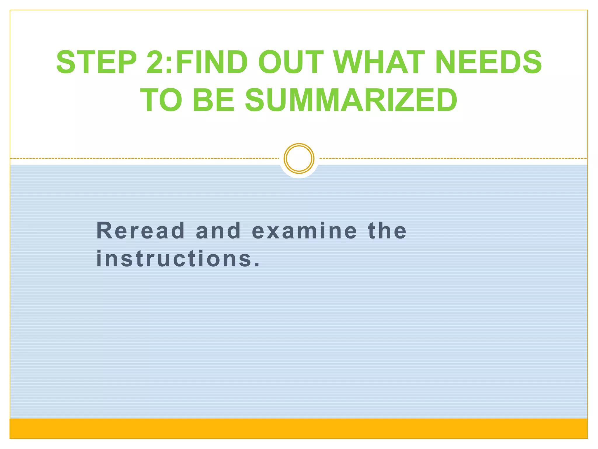 Basic guidelines for writing summaries | PPTX