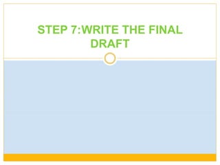 Basic guidelines for writing summaries | PPTX