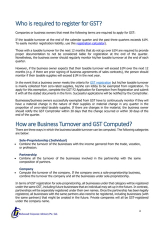 Basic Guide To Singapore GST | PDF