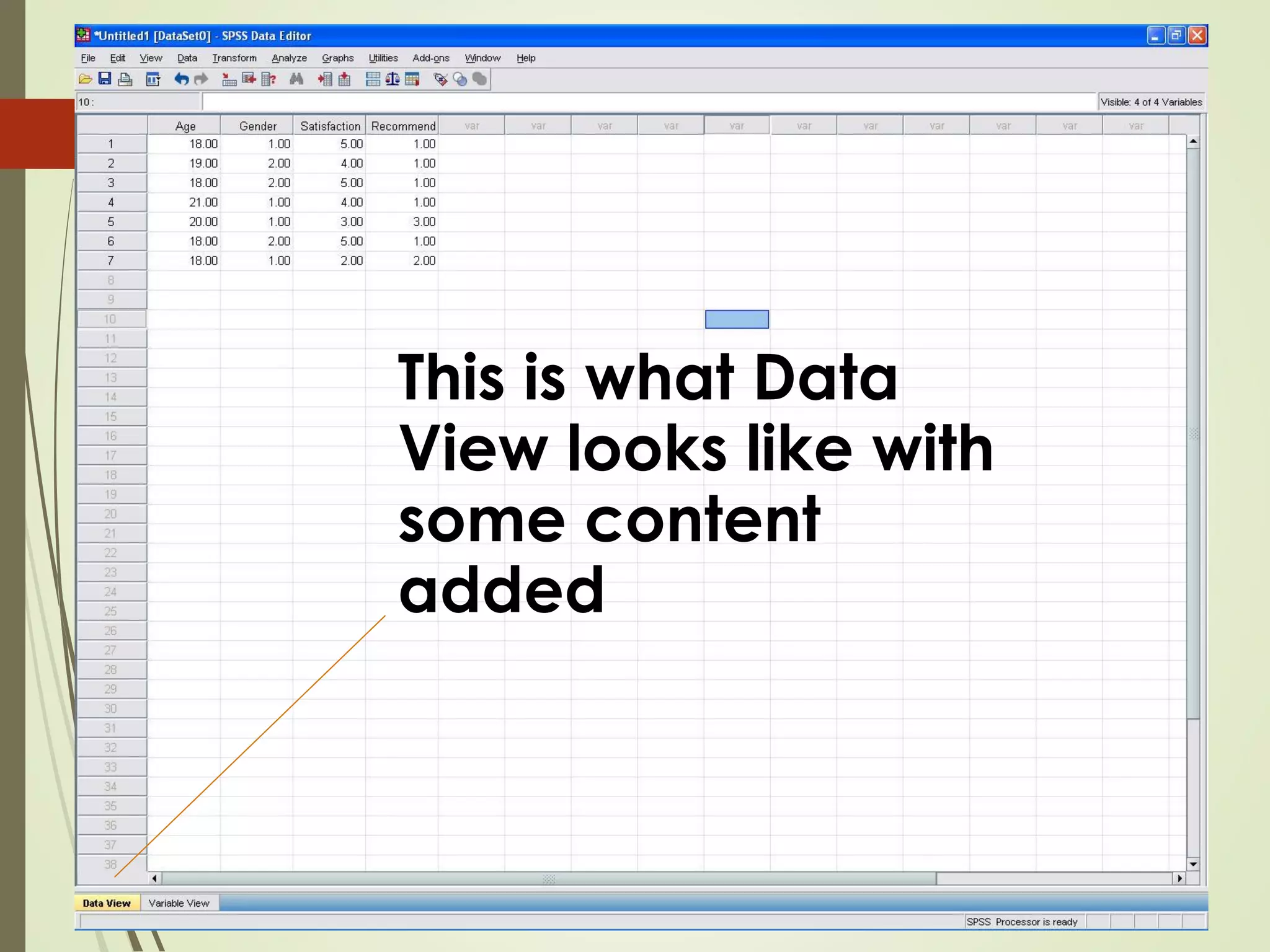 Basic guide to spss | PPT