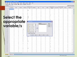 Basic guide to spss | PPT