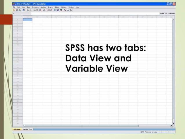 Basic guide to spss | PPT