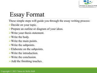Basic Guide to Writing an Essay | PPT