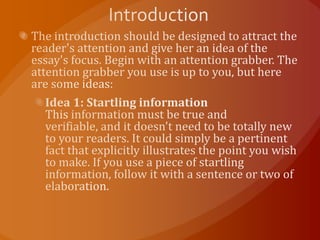 Basic guide to writing an essay | PPTX