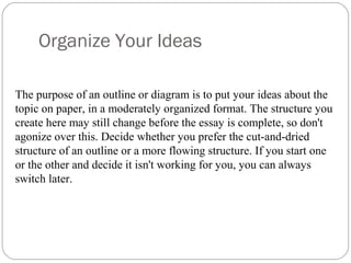 Writing an Essay | PPT