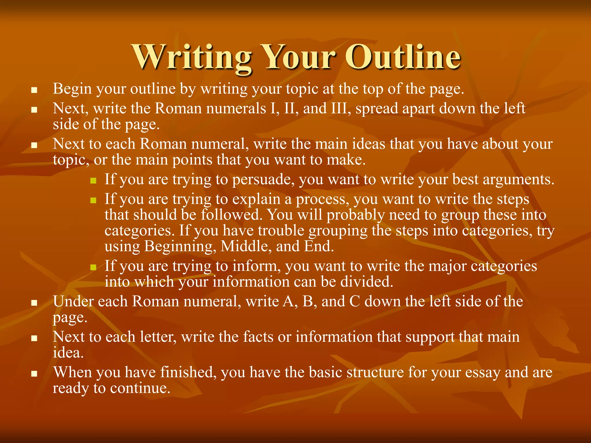 Basic Guide to Writing an Essay[1].ppt | Homework and Study | Education
