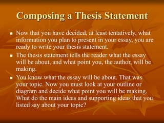 Basic Guide to Writing an Essay[1].ppt | Homework and Study | Education