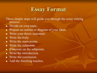 Basic Guide to Writing an Essay[1].ppt