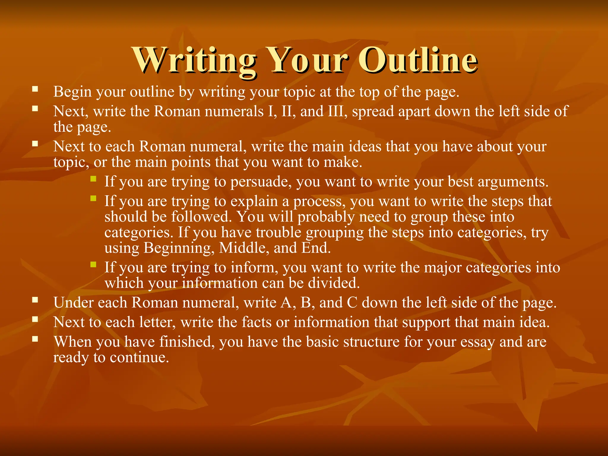 The Basic Guide to Writing an Essay[1].ppt