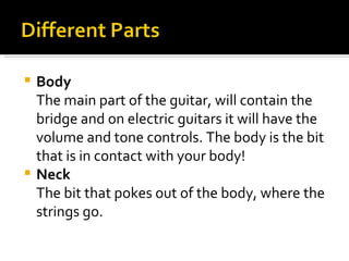 Basic guitar anatomy | PPT