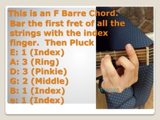 Basic guitar chords | PPTX