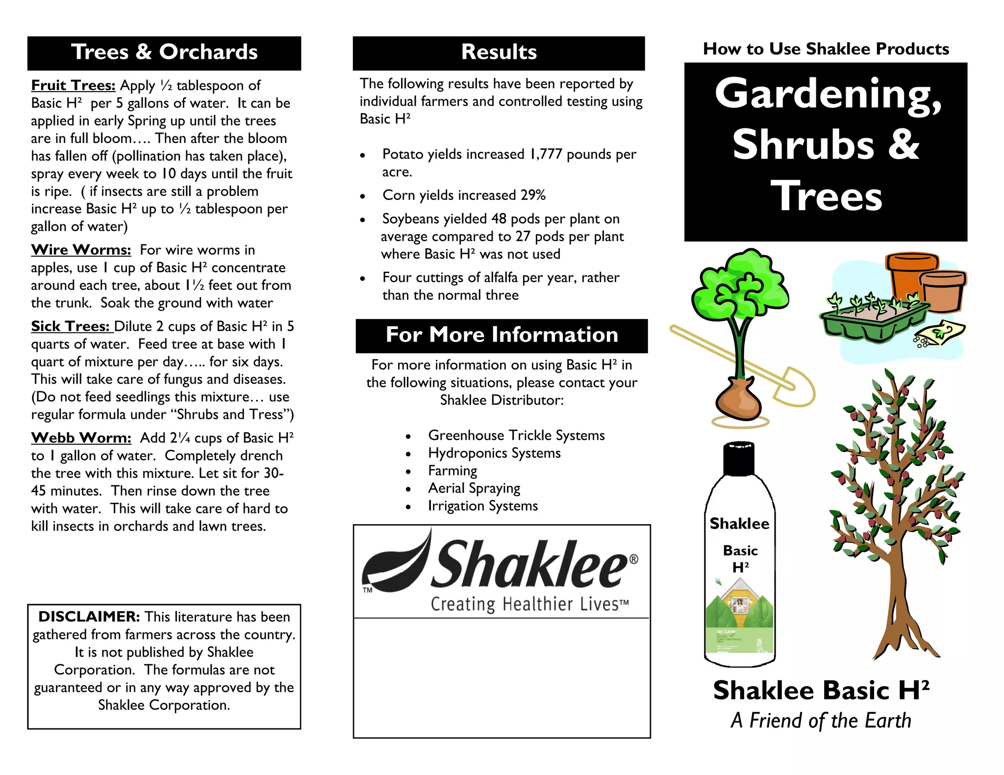Basic H2 for the Garden | PDF