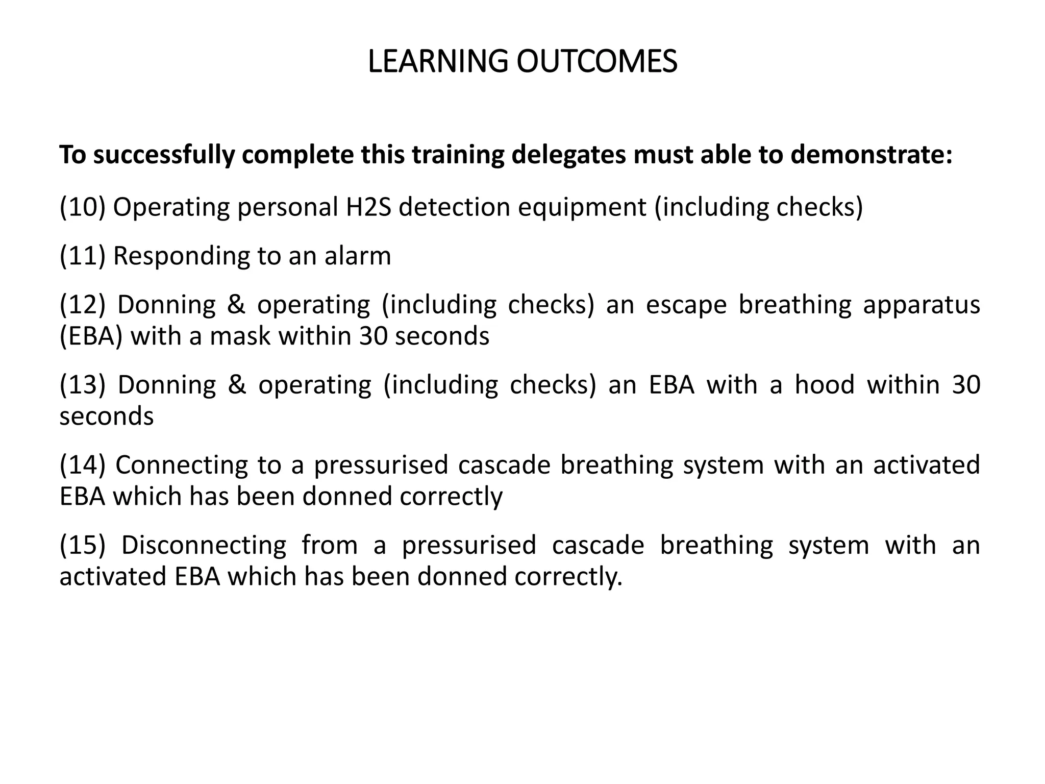 Basic H2S training | PPTX