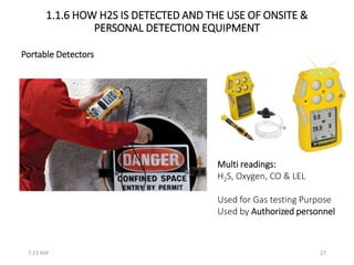 Basic H2S training | PPTX
