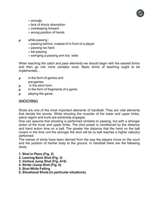 Basic handball methods | PDF