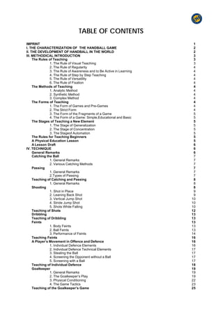 Basic handball methods | PDF