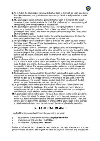 Basic handball methods | PDF