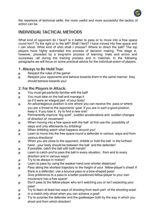 Basic handball methods | PDF