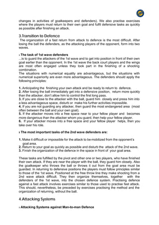 Basic handball methods | PDF