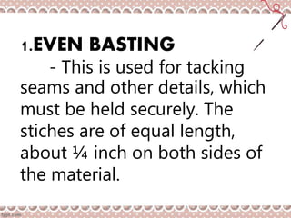 Basic hand stiches | PPT