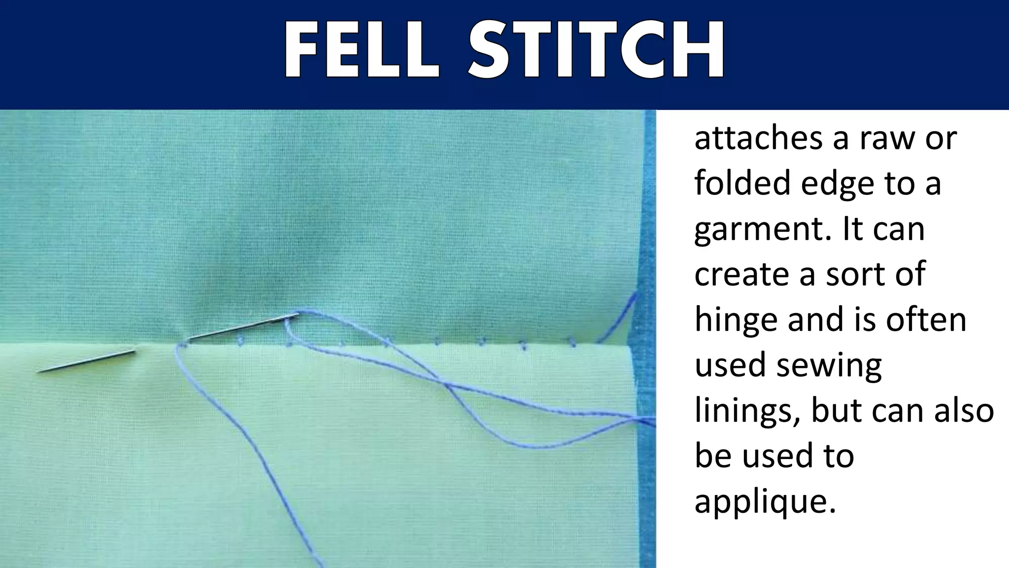 Basic hand stitches | PPTX