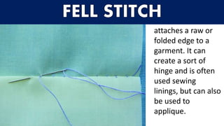 Basic hand stitches | PPTX