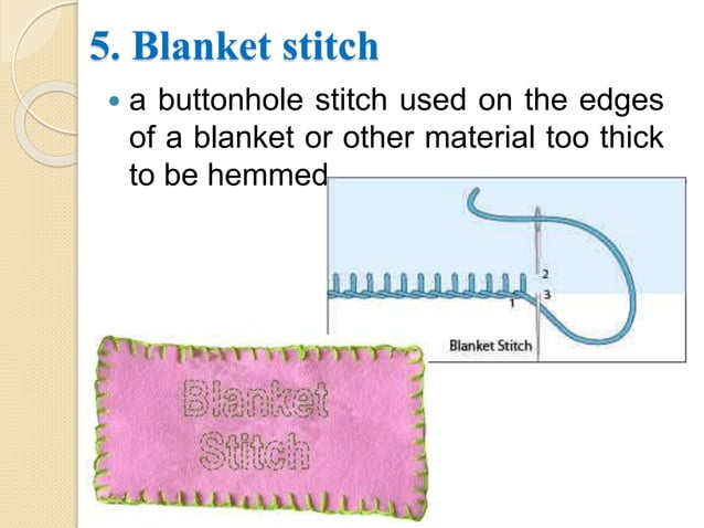 Basic Hand Stitches | PPTX