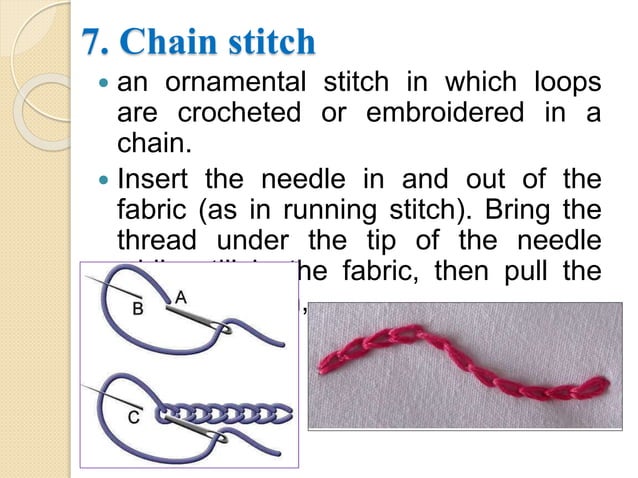 Basic Hand Stitches | PPTX