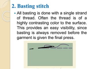 Basic Hand Stitches | PPTX