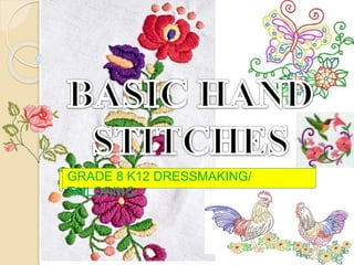Basic Hand Stitches | PPT