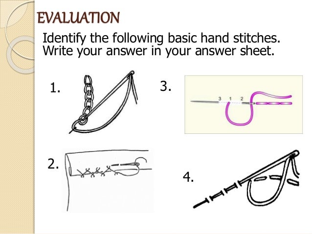 Basic Hand Stitches