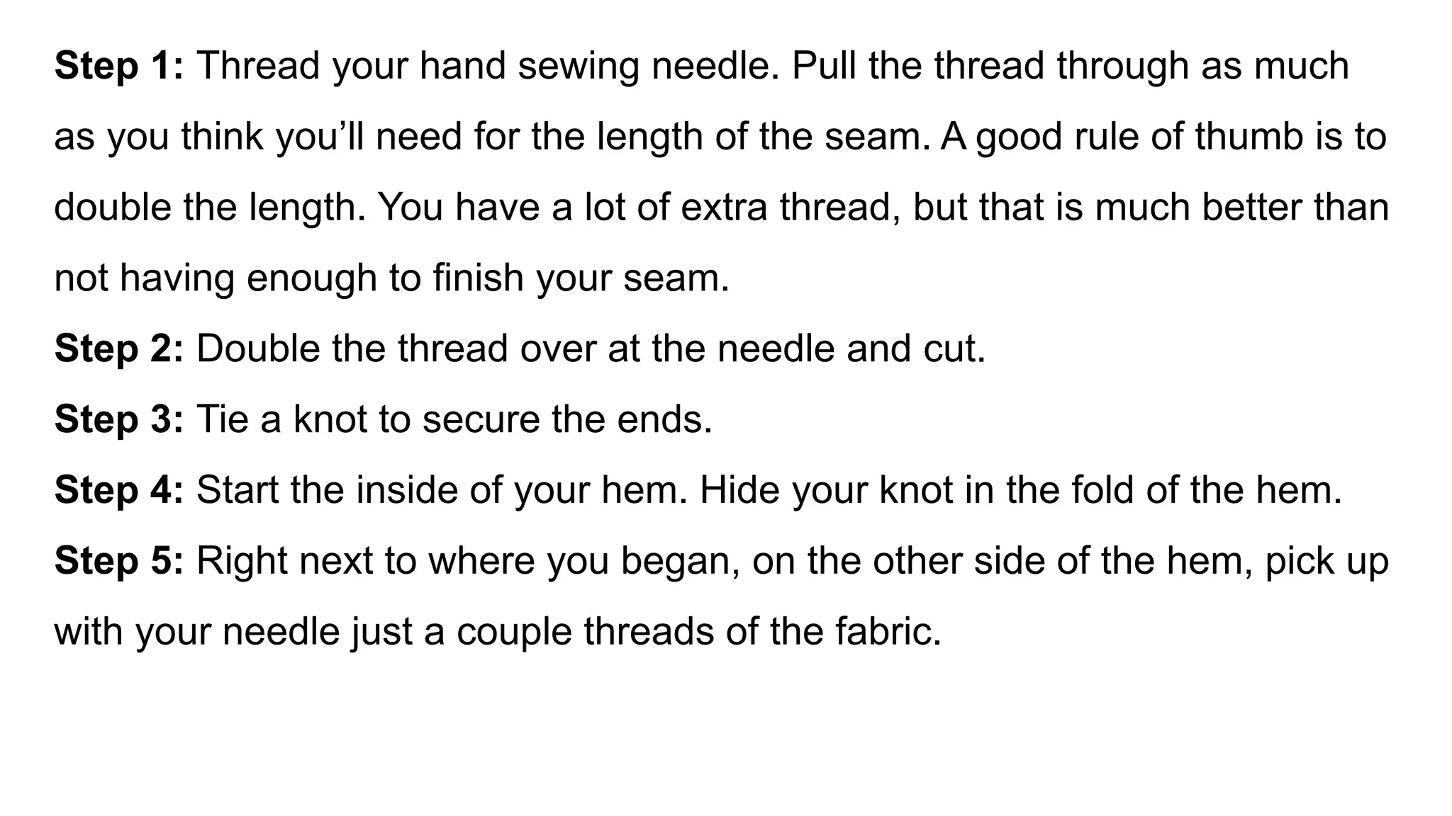 Basic Hand Stitches | PPTX