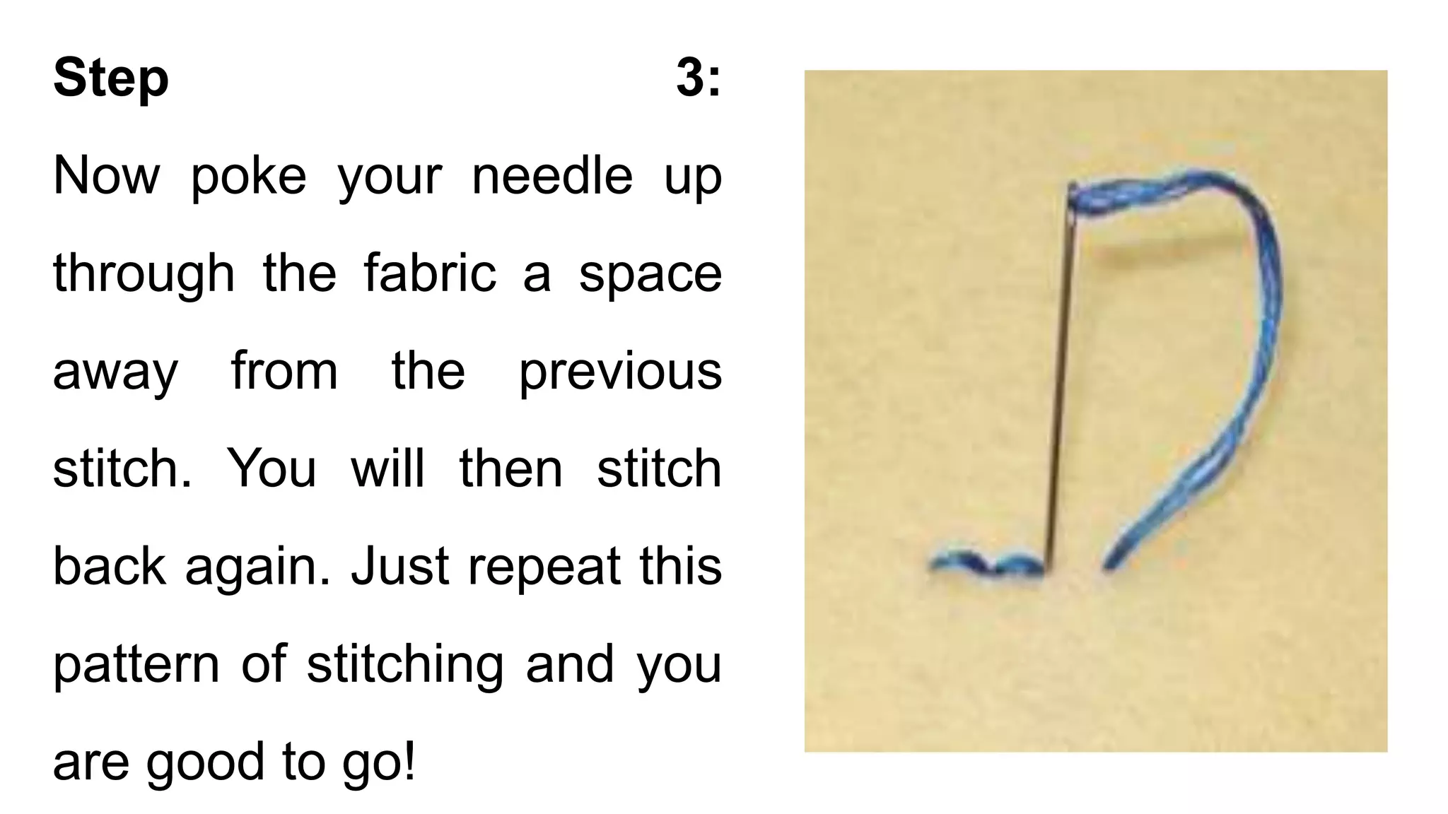 Basic Hand Stitches | PPTX