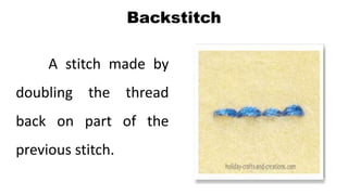 Basic Hand Stitches | PPTX