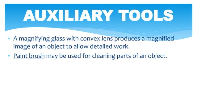 A Presentation about the Basic Hand Tool in TLE 6 Industrial Arts | PPTX