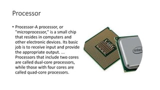Basic hardware components.pptx | Digital Audio | Computer Software and ...
