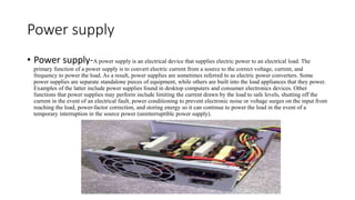 Basic hardware components.pptx | Digital Audio | Computer Software and ...