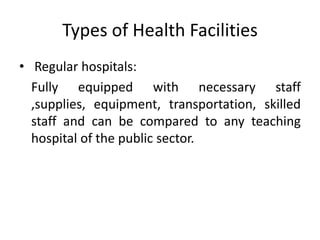 Basic health issues and role of private healthcare System in Pakistan ...