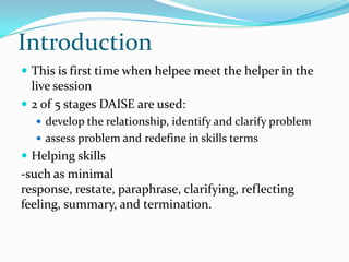 Basic helping skill | PPTX