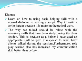 Basic helping skill | PPTX