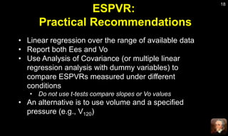 Basic hemodynamic principles viewed through pressure volume relations ...