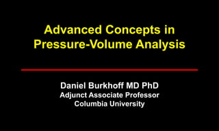 Basic hemodynamic principles viewed through pressure volume relations ...