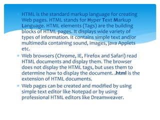 Basic html | PPT