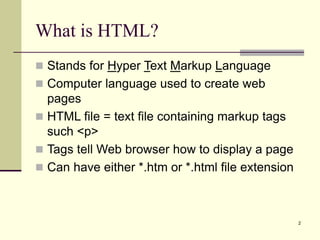 Basic html | PPT