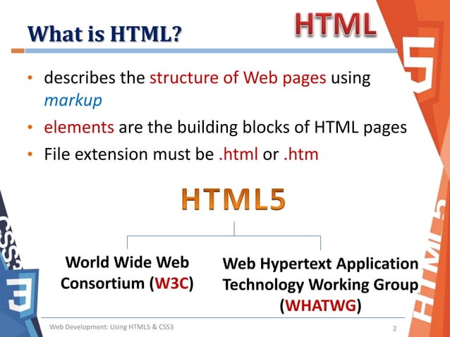 Basic html structure | PPTX | Web Development | Internet