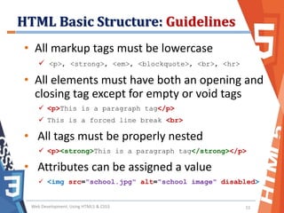 Basic html structure | PPT