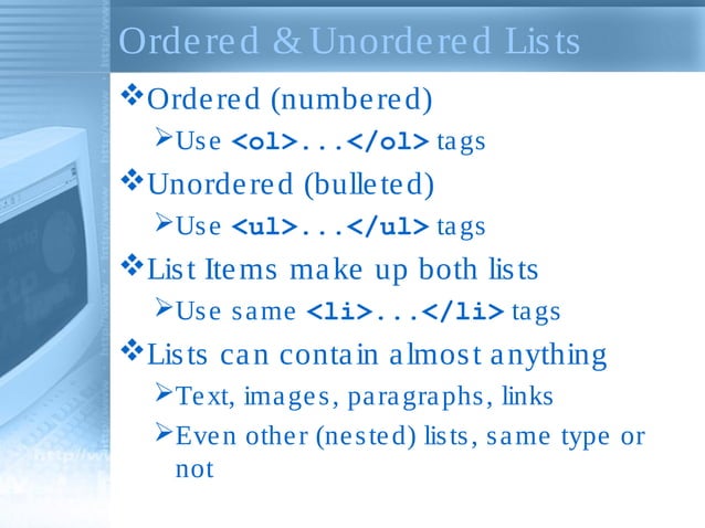 Basic html tags | PPT