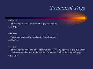 Basic HTML Tags.PPT