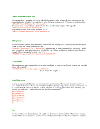 Basic html tutorial | PDF