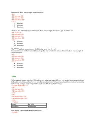 Basic html tutorial | PDF